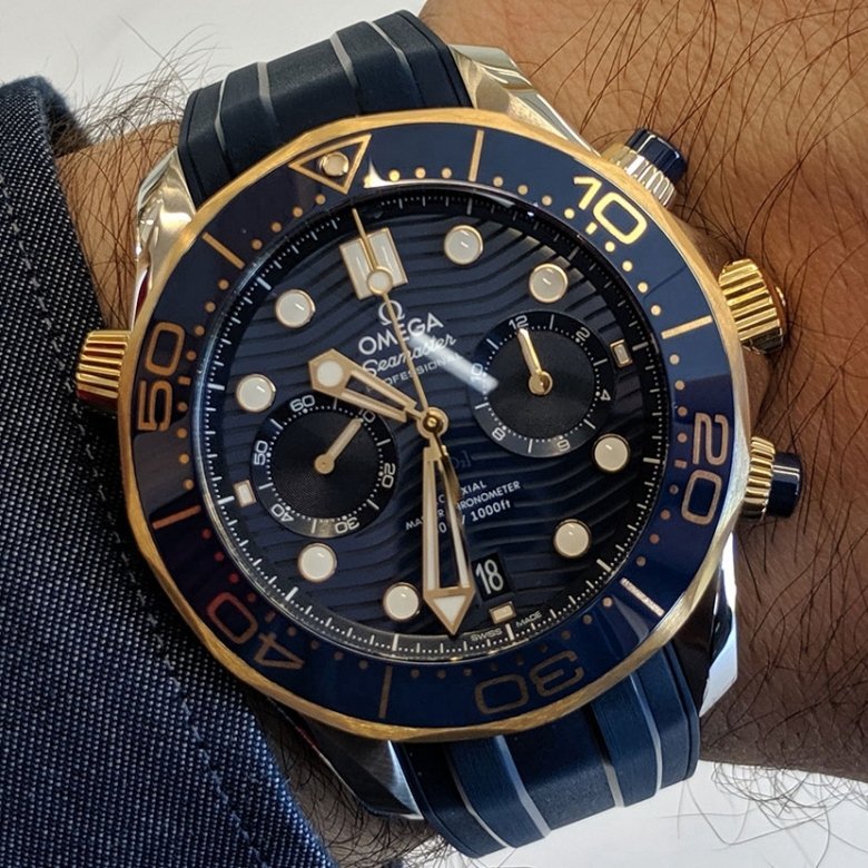 Omega Seamaster Diver 300m Chronograph Automatic Watch 210.22.44.51.03 ...